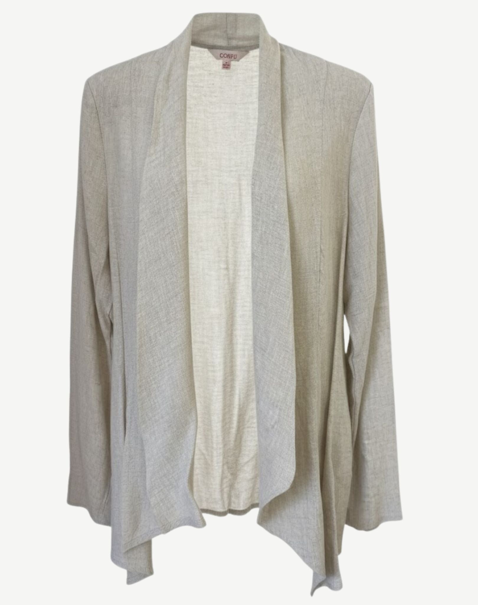 Sand Linen Drape Jacket – Corfu Jeans
